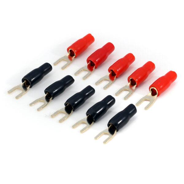 Gold Plated Crimp Spade Fork Terminals