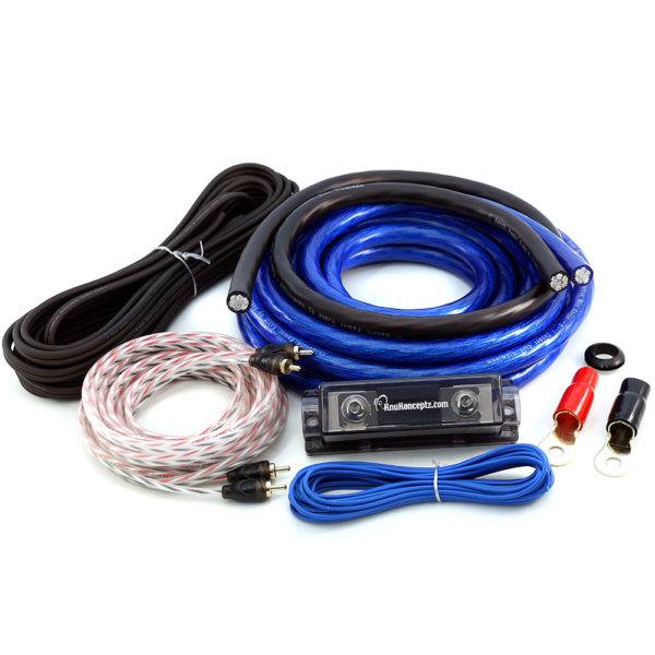 Car Audio Amp Installation Wiring Kit 0 4 8 Gauge