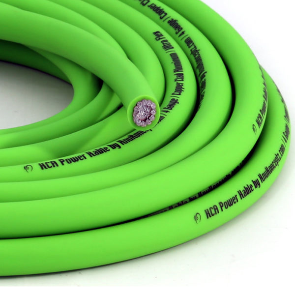 Battery Power and Ground Wire 1/0 4 and 8 Gauge Cable