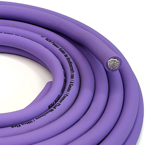 Battery Power and Ground Wire 1/0 4 and 8 Gauge Cable