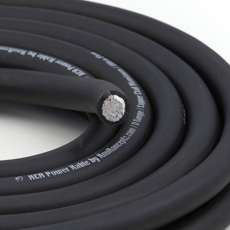 Battery Power and Ground Wire 1/0 4 and 8 Gauge Cable