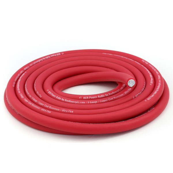 Battery Power and Ground Wire 1/0 4 and 8 Gauge Cable
