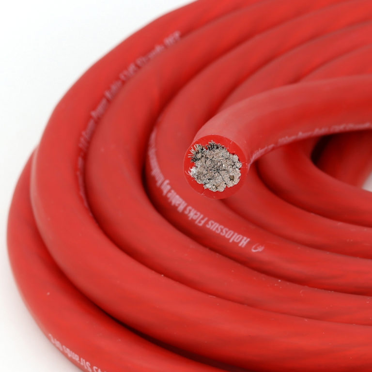 Tinned Copper Battery Power and Ground Wire 1/0 4 and 8 Gauge Cable
