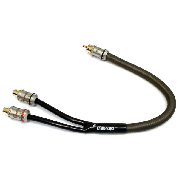 Twisted Pair Shielded RCA Cable Y Adapter Splitter